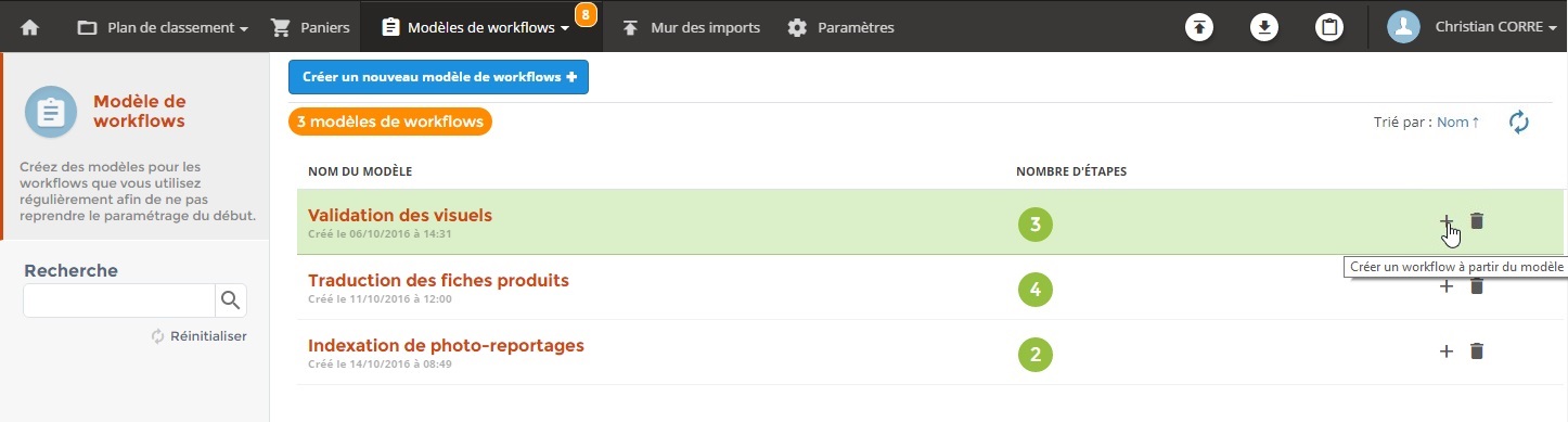Créer un workflow d'étapes à partir d'un modèle – Bienvenue sur le ...